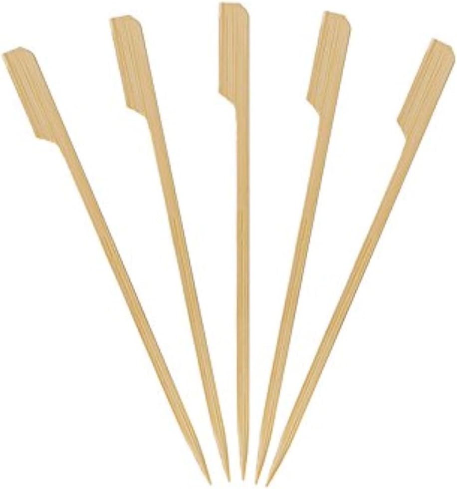 1000 Count | KingSeal Natural Green Bamboo Wood Paddle Picks, Skewers ...